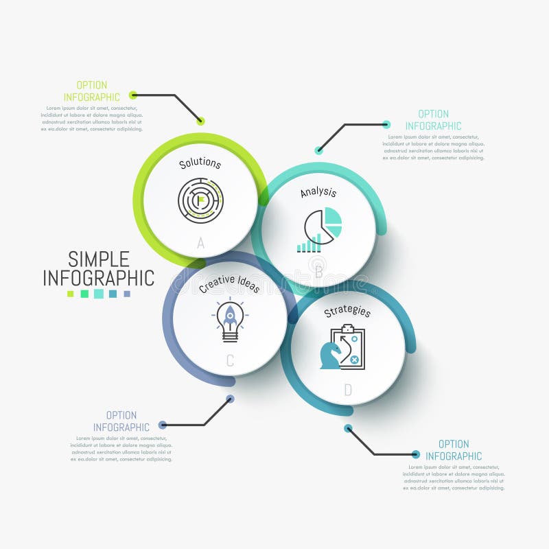 Simple Infographic Design Template. Stock Vector - Illustration of ...