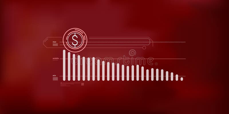 A Simple Infographic about the Fall of the Dollar Price. Stock ...