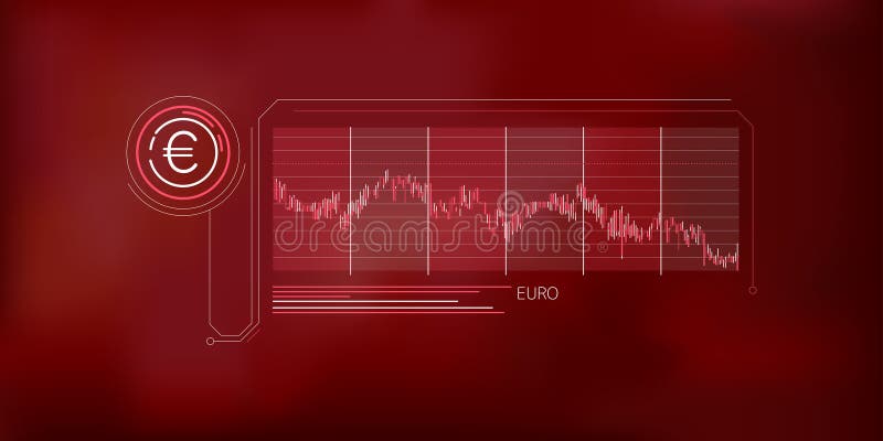 A Simple Infographic about the Fall of the Euro Price. Stock ...