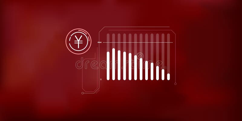 A Simple Infographic about the Fall of the Yen Price. Stock Illustration - Illustration of ...