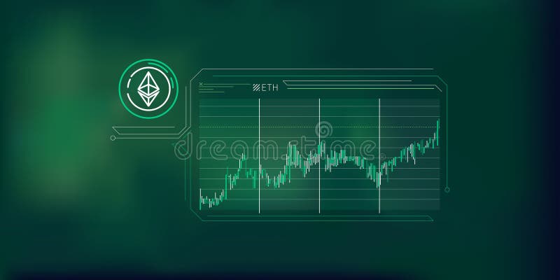 A Simple Infographic about the Growth of the Ethereum Price. Editorial ...