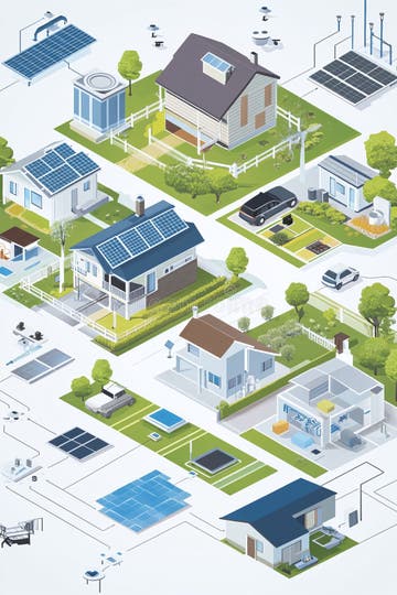 Simple Infographic Layout Showing the Process of Solar Energy ...