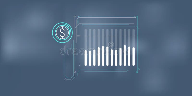 Simple Infographic of Stable Dollar Exchange Rate. Stock Illustration ...