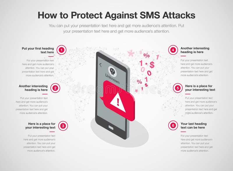 Simple Infographic Template for How To Protect Against Sms Attacks ...