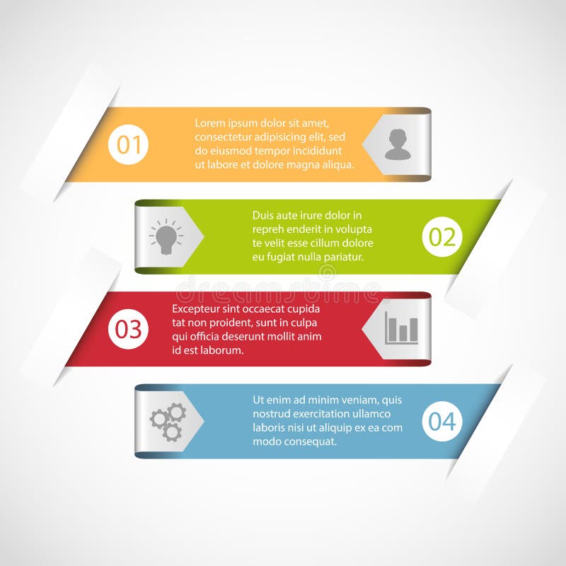 Simple Infographic Template Stock Vector - Illustration of ...