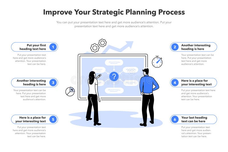 Simple Infographic Template for Strategic Planning Process Stock Vector ...