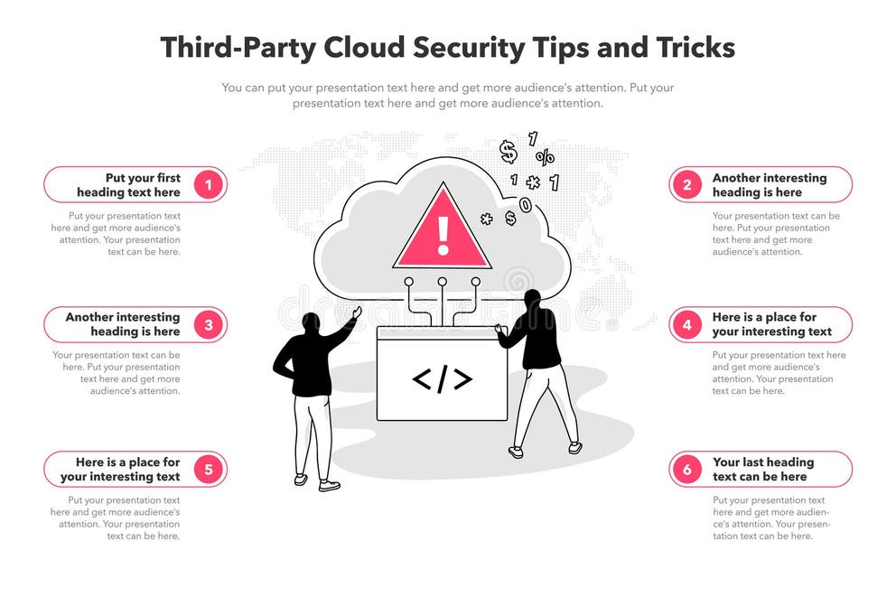 Simple Infographic Template for Third Party Cloud Security Tips and ...