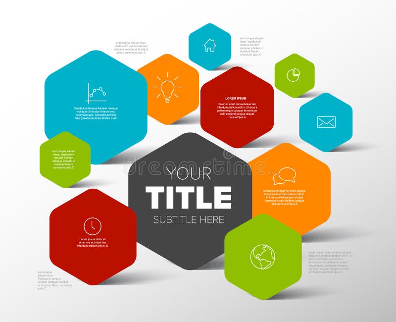 Simple Infographic Template with Various Information in Standing ...