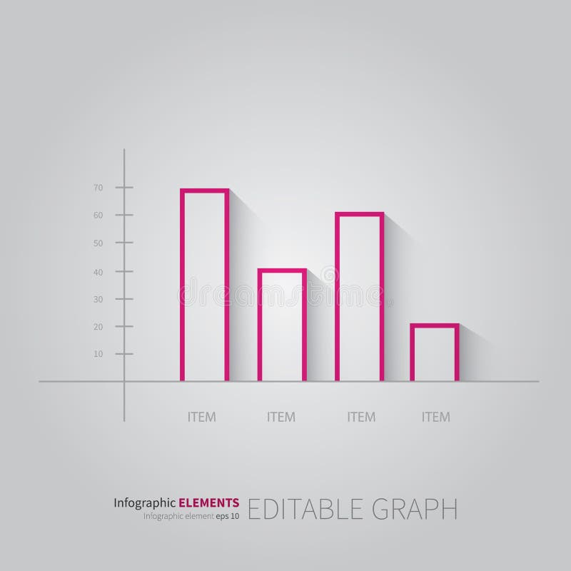 Simple infographics graph stock vector. Illustration of company - 66531837