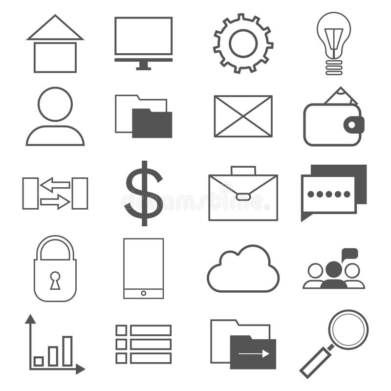 Simple Infographics Line Icons Set. Universal Infograph Symbols To Use ...