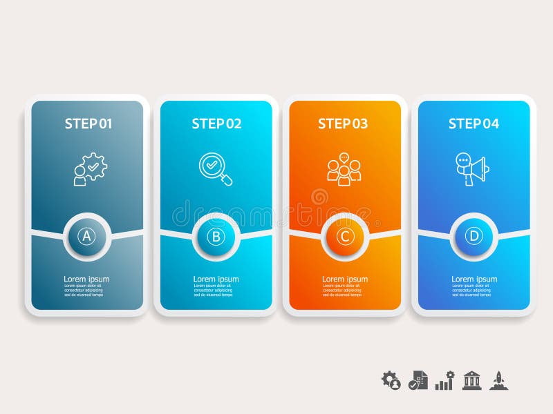 Simple Infographics Timeline Business Workflow Report Background with ...