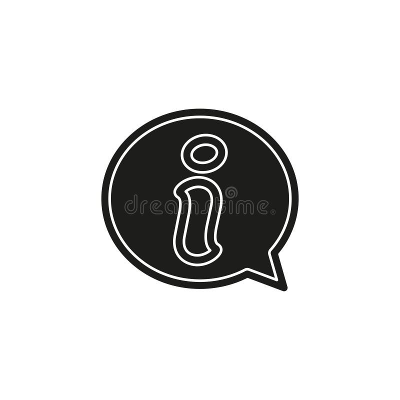 Simple Information Vector Icon Stock Vector - Illustration of internet ...