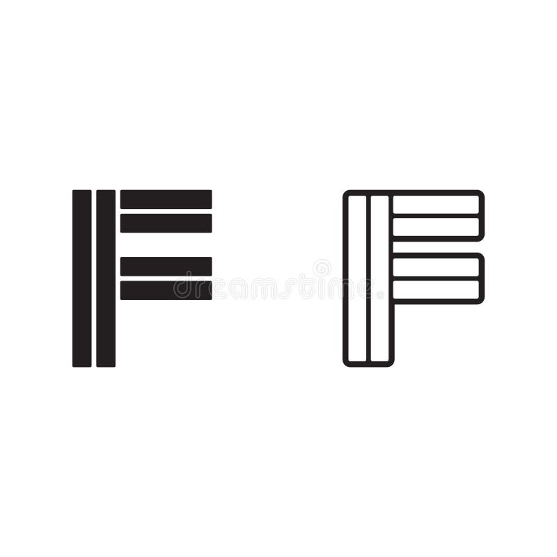 Simple Initial Letter F Log, Premium Business Logo Icon. White Color on ...