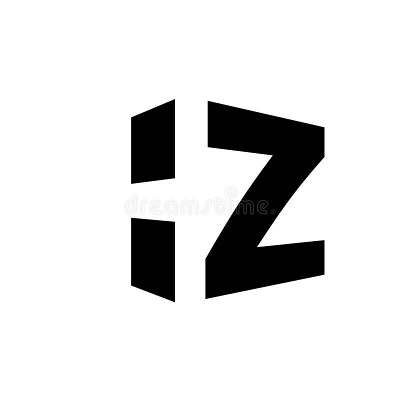 Initial Letter HZ Monogram Logo Design Negative Space Stock ... Initial Letter HZ Monogram Logo Design Negative Space Stock ...