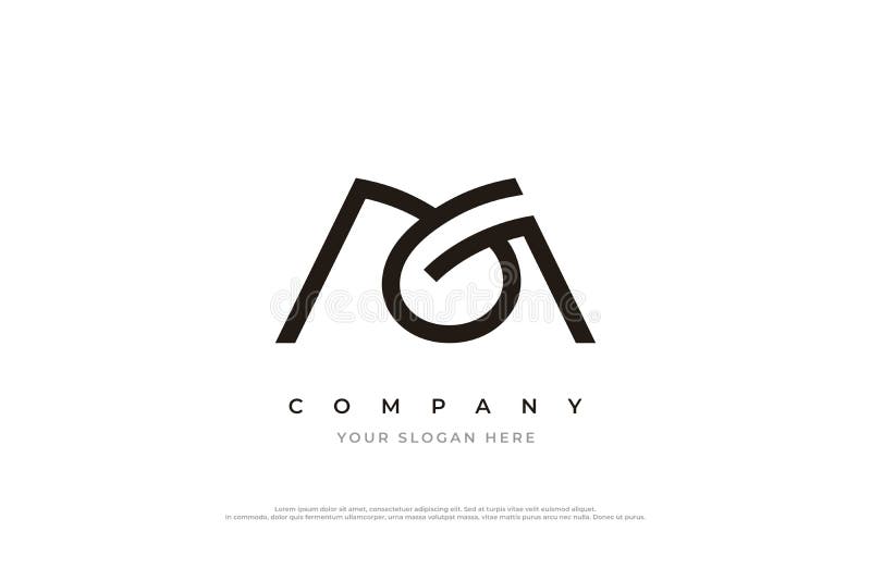 Initial Letter MG Logo Design Vector Template Stock Vector ...