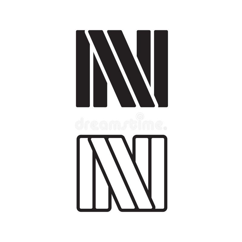Simple Initial Letter N Logo. Usable for Business and Branding Logos ...