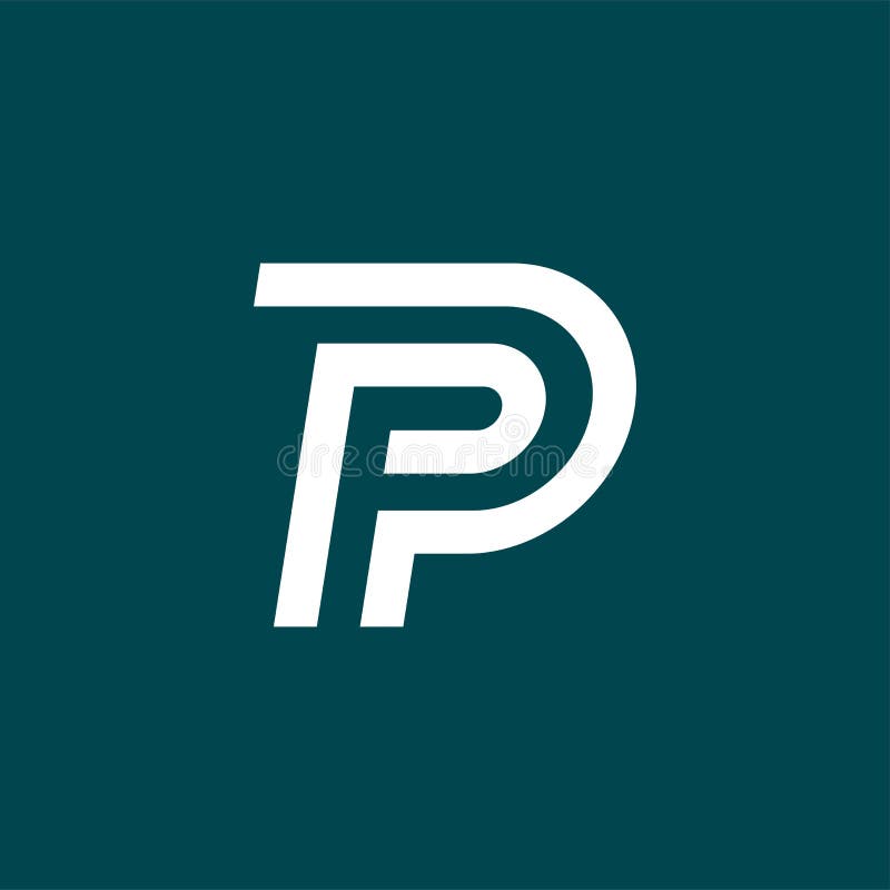 PP Logo Design, Initial Letter P Logo Vector. Stock Vector ...