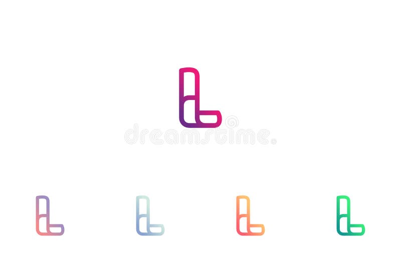 Simple Initial Letters L Logo Stock Vector - Illustration of futuristic ...
