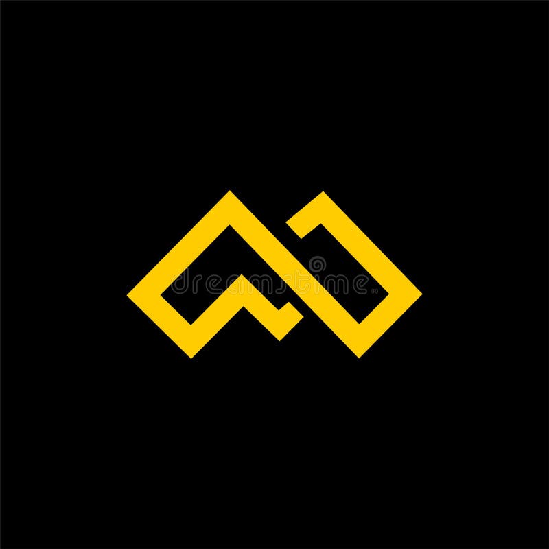 Simple Initial Monogram M Logo Template Stock Illustration ...