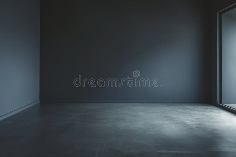 A Simple Interior Shot of an Empty Room with a Large Window. Perfect ...