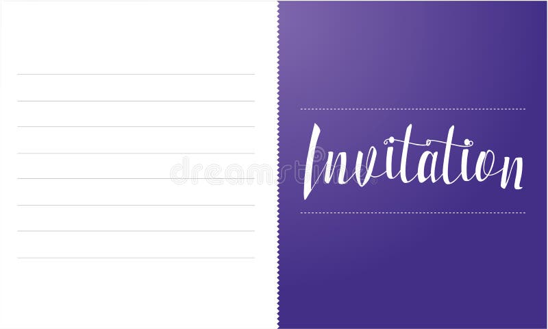 Simple Invitation Card Style Collection Stock Vector - Illustration of ...