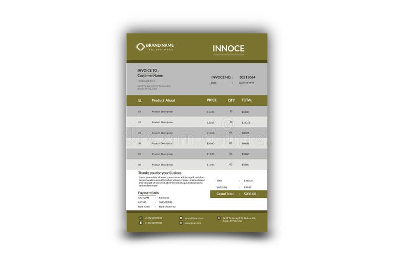Simple-invoice-vector-Invoice-design-vector-Cash-memo-format-Bill-memo ...