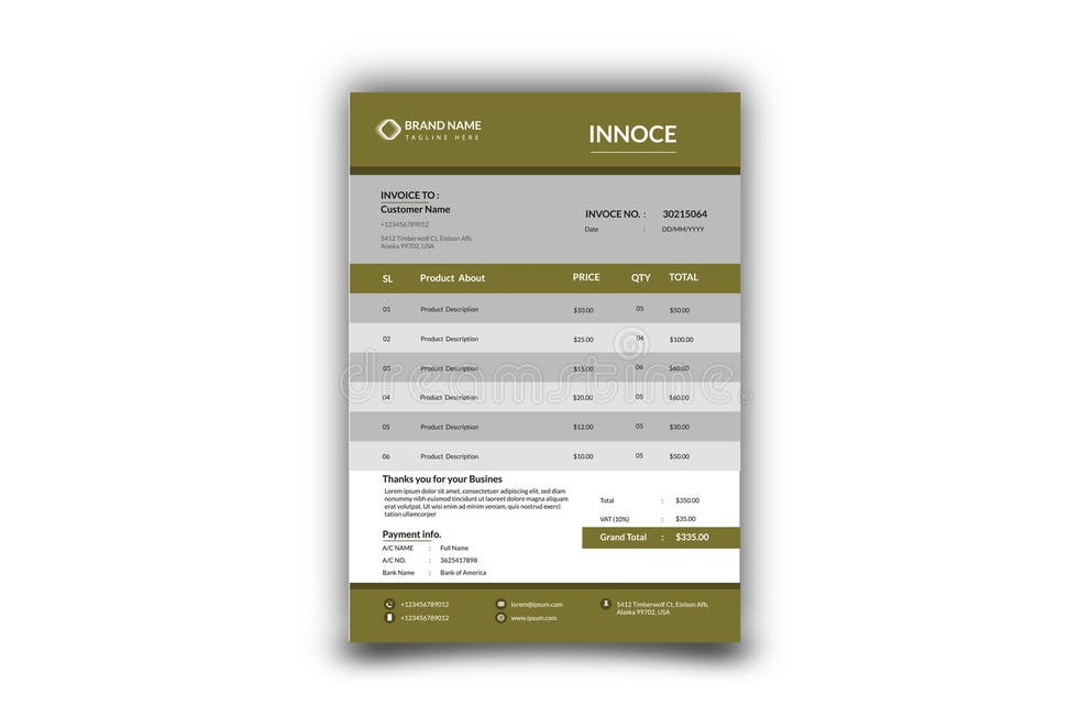 Simple-invoice-vector-Invoice-design-vector-Cash-memo-format-Bill-memo ...