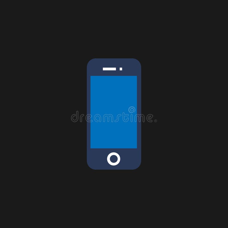 Simple Iphone Mobile Phone Vector Design Stock Vector - Illustration of ...