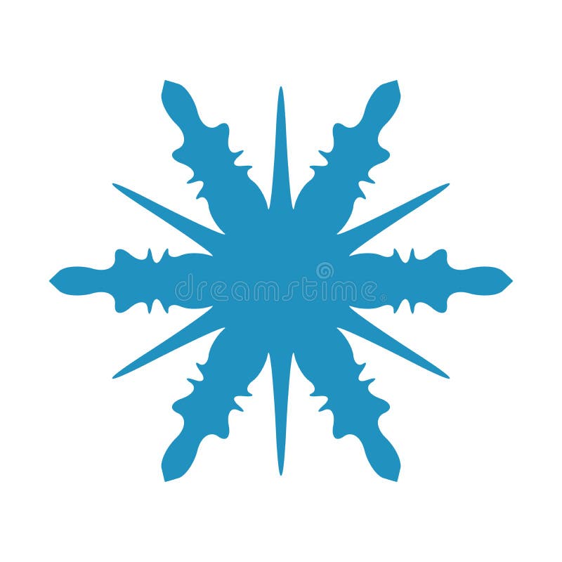 Simple Isolated Snowflake stock vector. Illustration of cold - 165814014