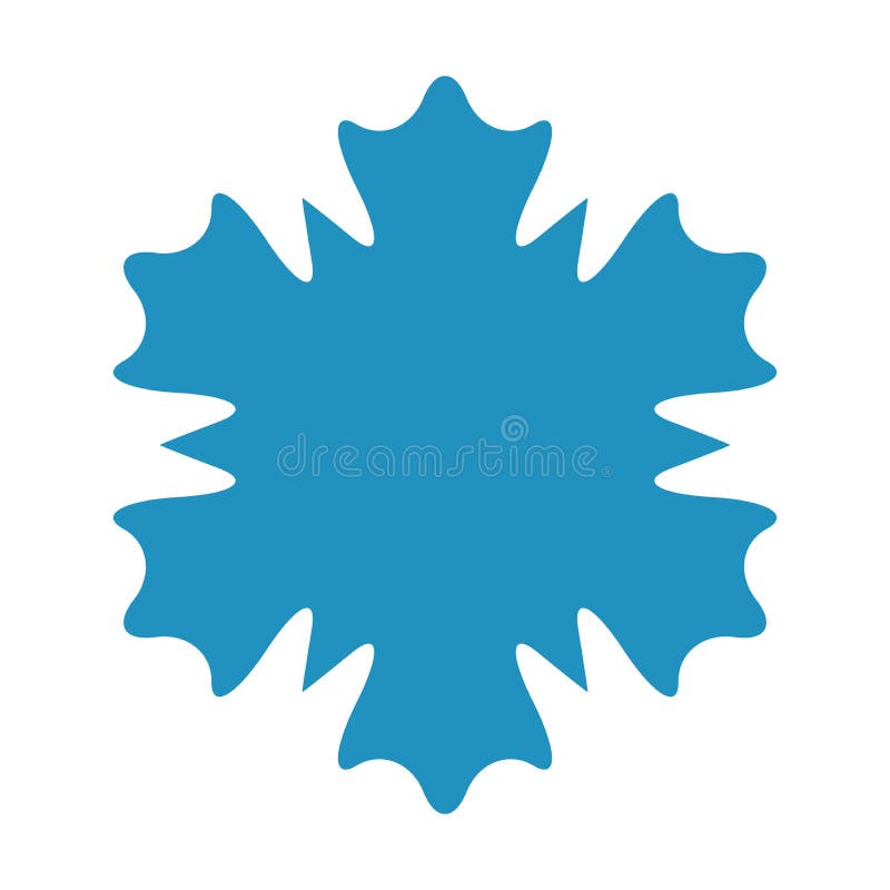 Simple Isolated Snowflake stock vector. Illustration of nature - 137876412
