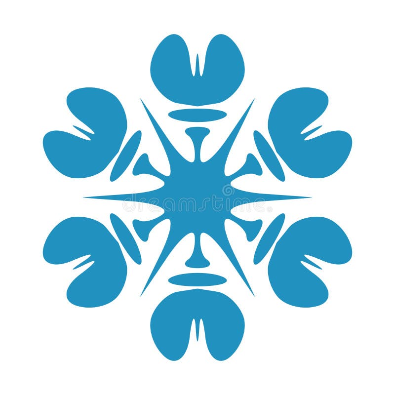 Simple Isolated Snowflake stock vector. Illustration of festive - 137876501