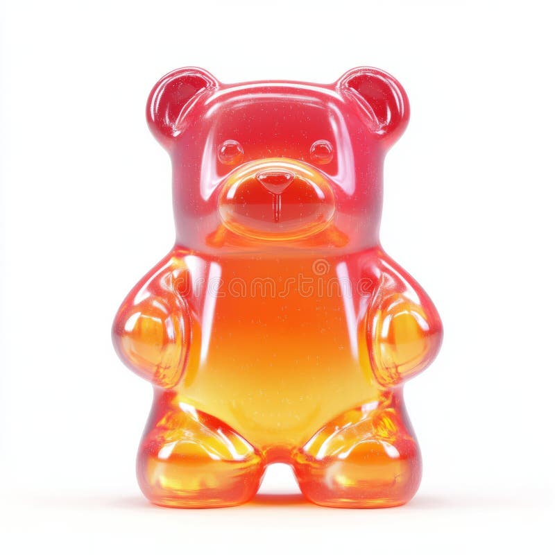 Simple Jelly Bear Figure, Sweets Cute Isolated Stock Photo - Image of ...