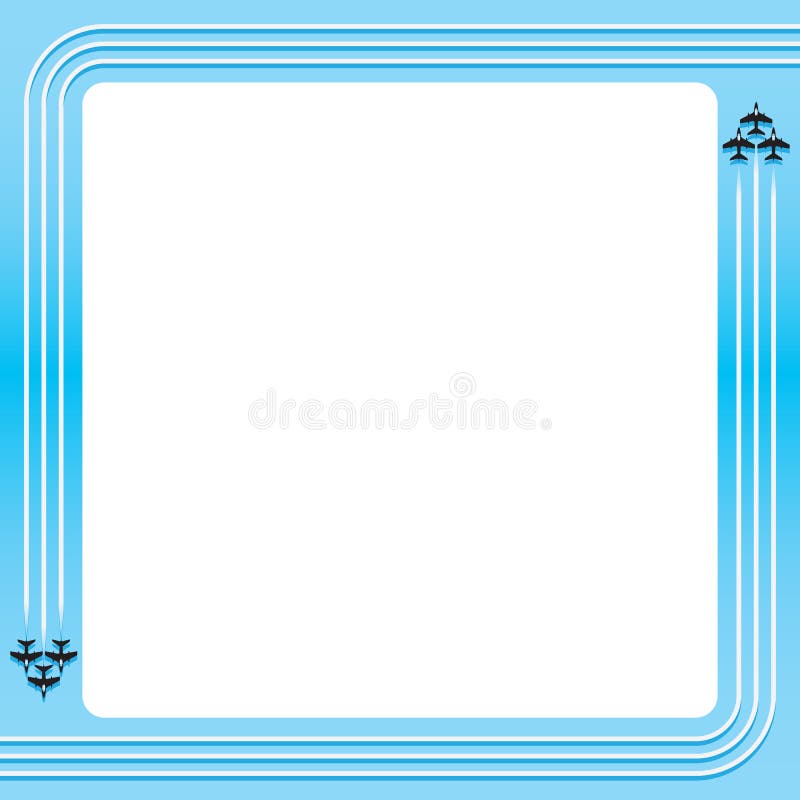 Simple jet border stock vector. Illustration of airplane - 91067571