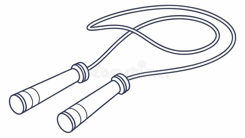 Simple Jump Rope Illustration Classic Children S Playground Equipment ...