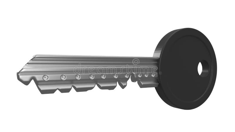 Simple Key. 3d Illustration Stock Illustration - Illustration of home ...