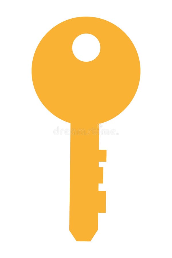 Simple key icon stock illustration. Illustration of symbol - 73463560