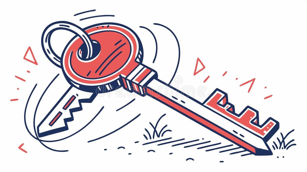 Simple Key Illustration, Basic Key, House Key, Common Key, and Key Icon ...