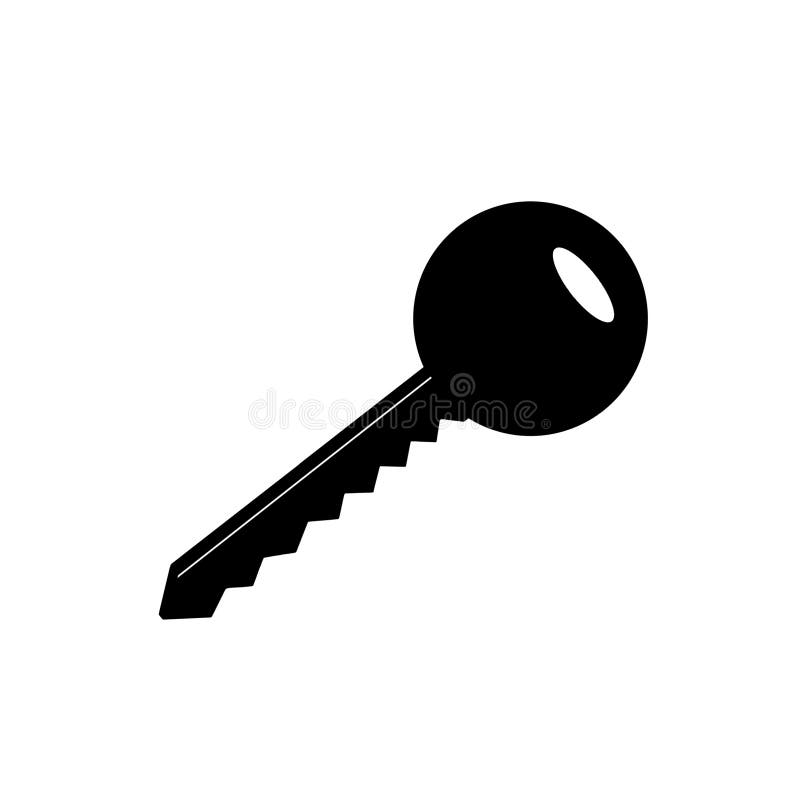 A simple key logo stock illustration. Illustration of simple - 327646506