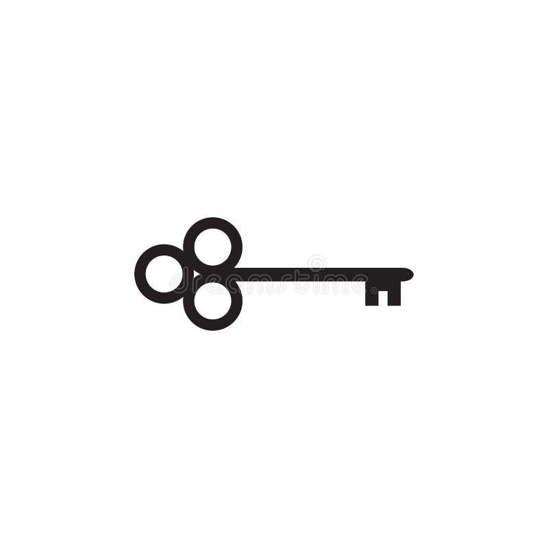 Simple Key Logo Icon Design Vector Template Stock Vector - Illustration ...