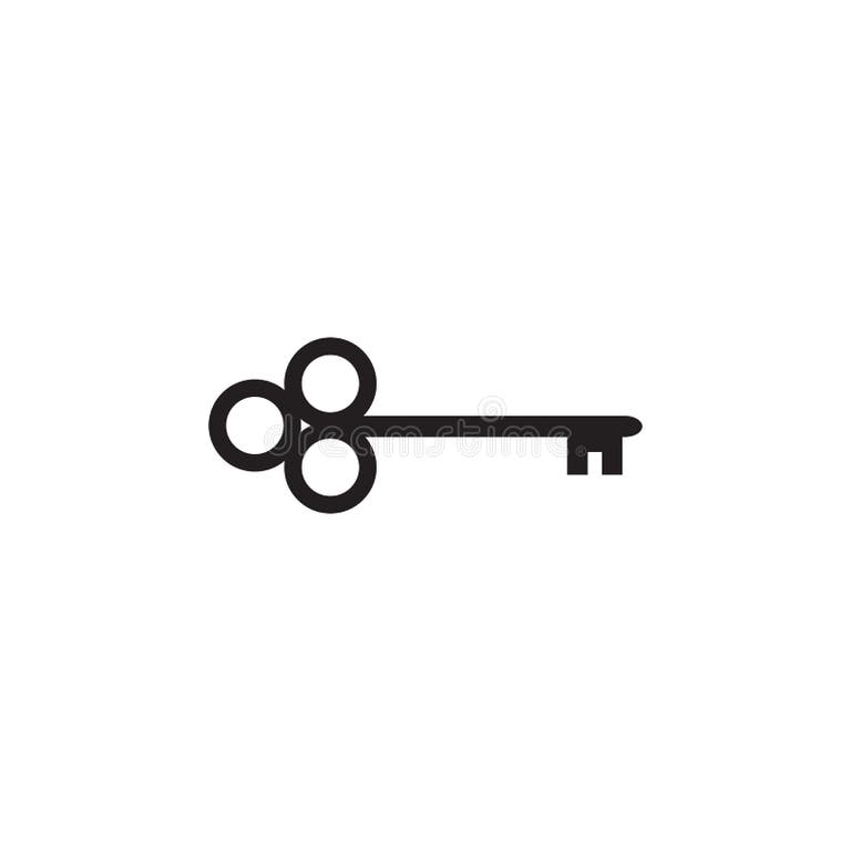 Simple Key Logo Icon Design Vector Template Stock Vector - Illustration ...