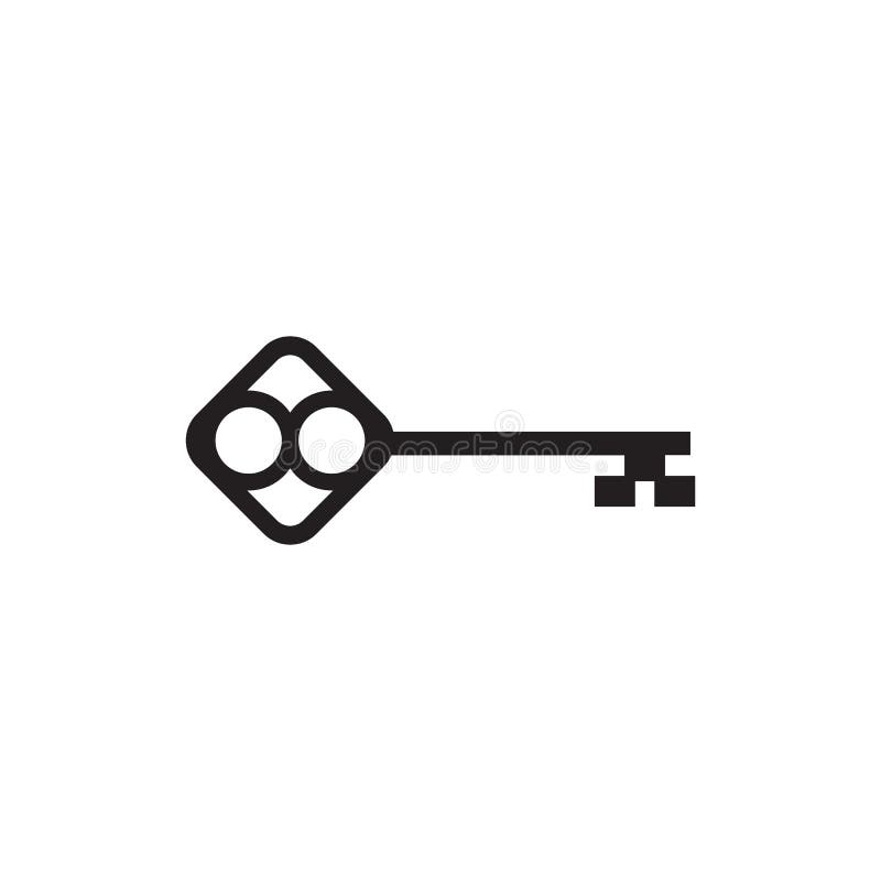 Simple Key Logo Icon Design Vector Template Stock Vector - Illustration ...