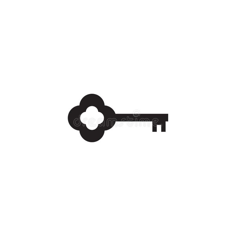 Simple Key Logo Icon Design Vector Template Stock Vector - Illustration ...