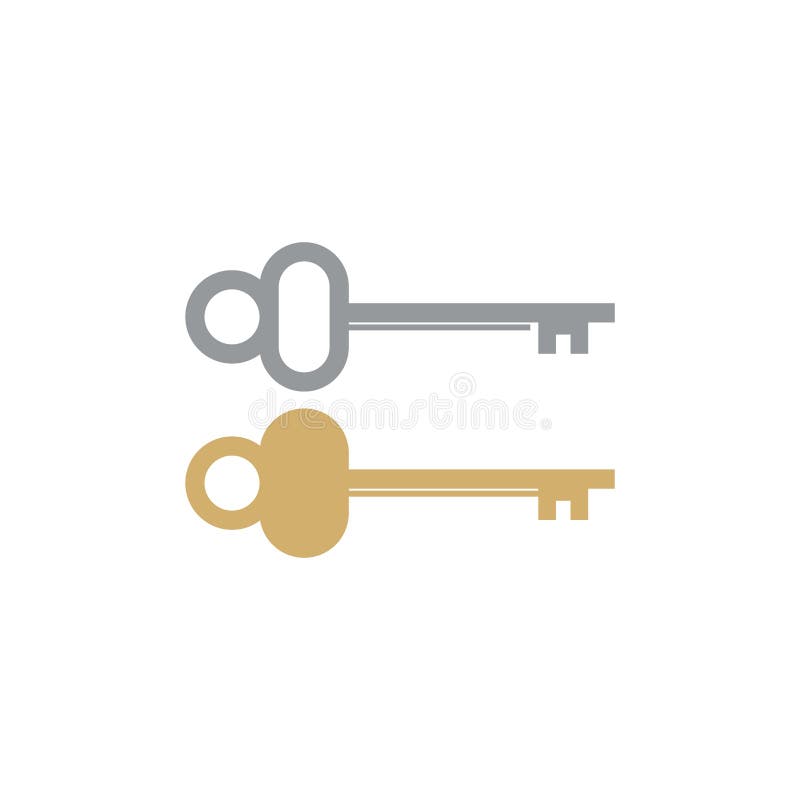 Simple Key Logo Icon Design Vector Template Stock Vector - Illustration ...