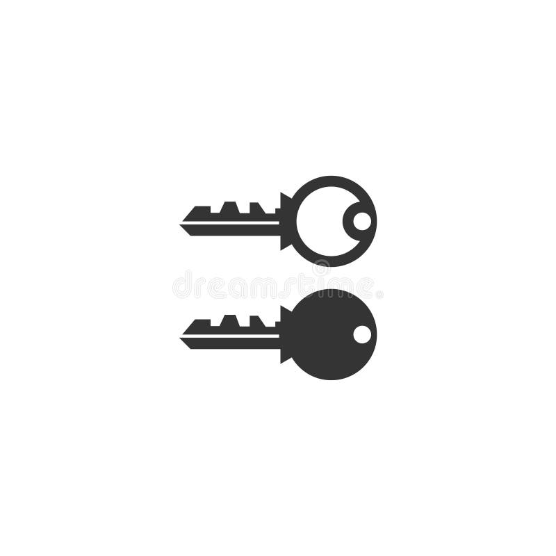 Simple Key Logo Icon Design Vector Template Stock Vector - Illustration ...