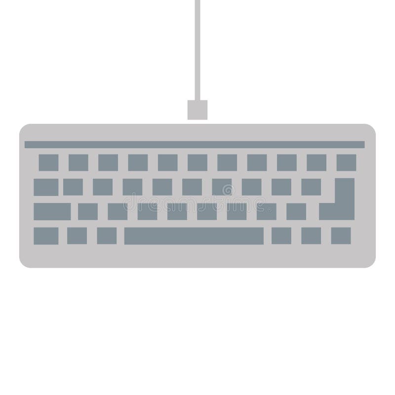 Simple keyboard icon stock illustration. Illustration of drawing - 73462873