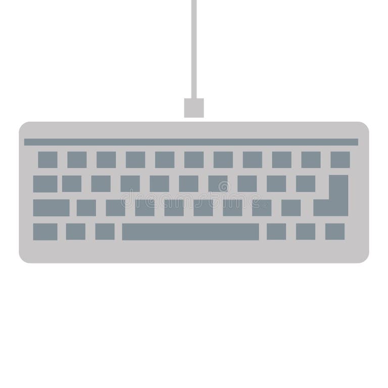Simple keyboard icon stock illustration. Illustration of plastic - 73463513