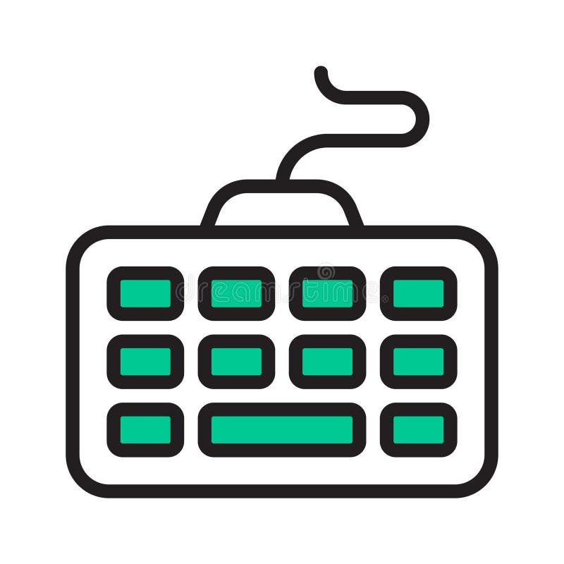 Keyboard stock vector. Illustration of hardware, vector - 333935545