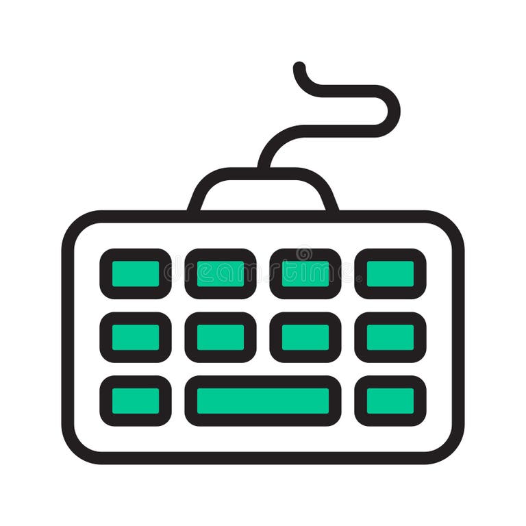 Keyboard stock vector. Illustration of hardware, vector - 333935545