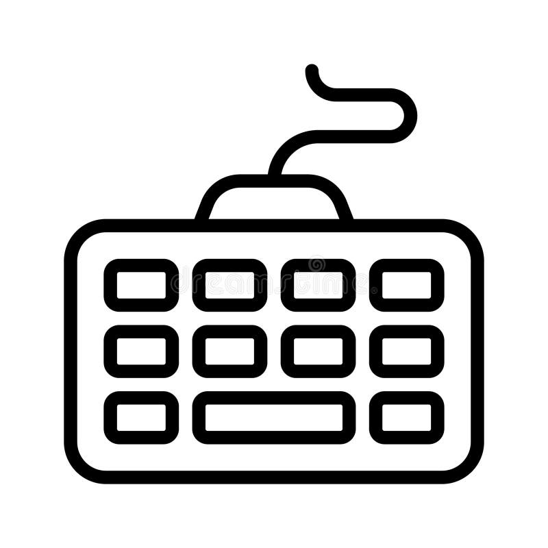 Keyboard stock vector. Illustration of icon, practise - 333946902