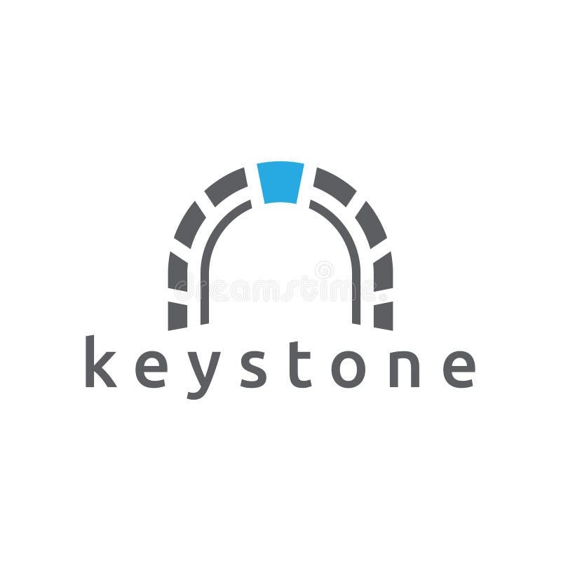 Simple Keystone Logo Design Stock Vector - Illustration of construction ...